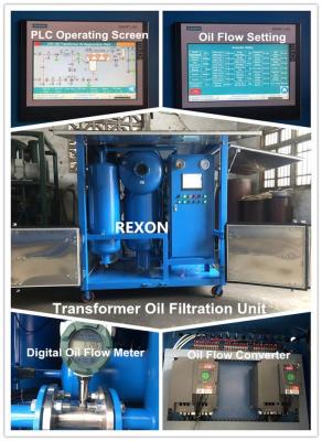 China Resista al tipo máquina de la prueba del purificador de aceite del transformador de 9000LPH para el aceite in situ Mainten del transformador en venta
