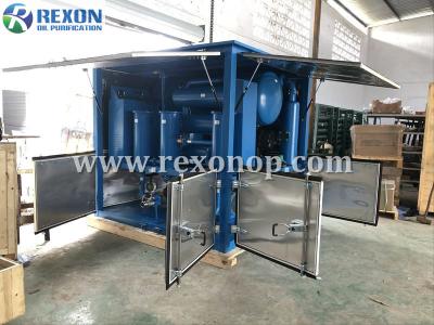 China Resista al tipo máquina dieléctrica 9000Liters/Hour de la prueba del purificador de aceite del alto vacío de la etapa del doble en venta