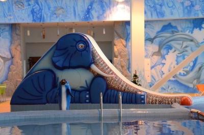 Cina Uso blu del parco della vetroresina di piccolo dei Tikes tema adulto dell'acquascivolo in vendita