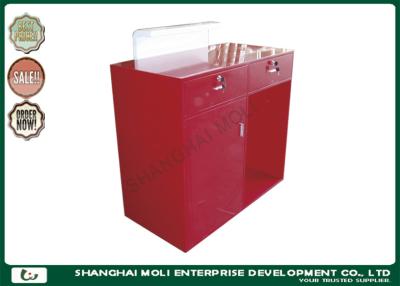 Cina Colore rosso del deposito della mobilia amichevole eco- moderna del contatore anteriore, contatore anteriore di vendita al dettaglio in vendita