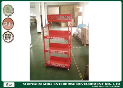 Cina Scaffale di esposizione dell'olio per motori del metallo di 4 scaffali, esposizione del dettagliante della stazione di servizio in vendita