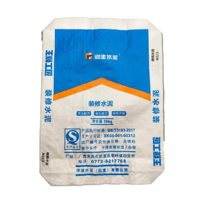 Chine 70gsm - 100gsm sac d'emballage de mastic de mur de gypse des sacs tissé par pp 50kg 25KG 40KG à vendre