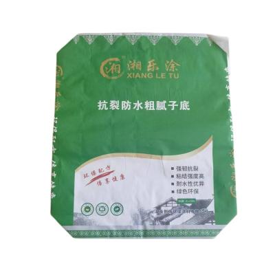 Chine 2 couches 90GSM Sacs d'emballage en papier ciment 50kg Bloc de fond personnalisé à vendre