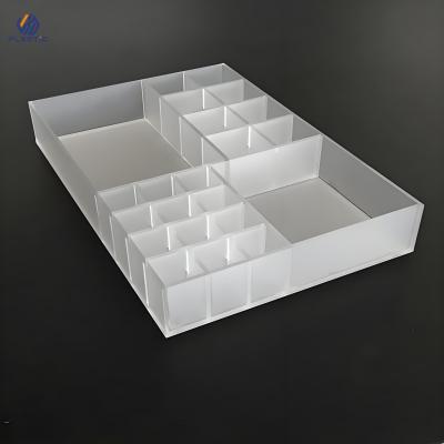 China Handmade Acrylic Storage Box Stackable Space Saving Acrylic Plastic Storage Containers for sale