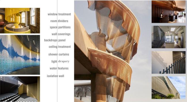 Gold Color Stainless Steel 12mm Ring Mesh Curtain Used Indoors And Outdoors 1