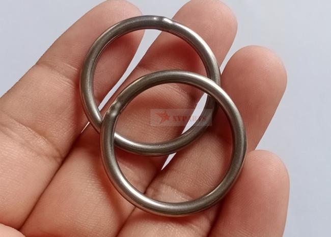 3 X 25 X 30 MM Stainless Seel D Type Lacing Rings For Fixing Insulation Jackets 7