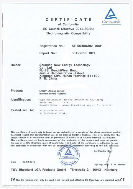 CE - Soundon New Energy Technology Co,.Ltd.