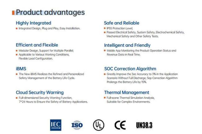 High Integrated 100kw, 258kwh Battery Cabinet with LFP Battery Case for C&I Energy Storage
