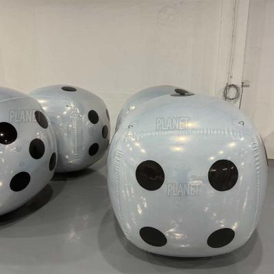 China Giant Inflatable Dice PVC Inflatable Dice Cube Dice Props for Decoration for sale