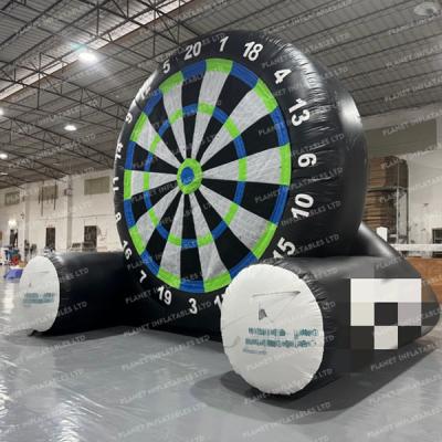 China Inflatable Football Shooting Dartboard Game Giant Inflatable Soccer Target Dart Inflatable Soccer Dart Board for Outdoor for sale