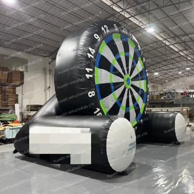 China Inflatable Football Shooting Dartboard Game Giant Inflatable Soccer Target Dart Inflatable Soccer Dart Board for Outdoor for sale