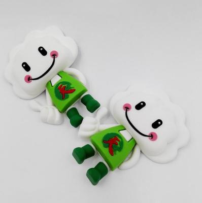 China Etiqueta engomada suave al por mayor del imán del refrigerador del PVC de la historieta 3d, imán del refrigerador del recuerdo para la promoción en venta
