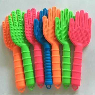 China Palillo formado manos divertidas del masaje del cuerpo para la atención sanitaria con el material del silicón de la categoría alimenticia en venta