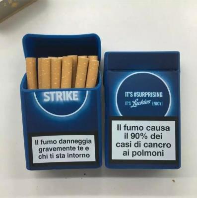 China Forme la caja de cigarrillo del silicón/la caja impermeables del cigarrillo con la impresión de diverso logotipo en venta