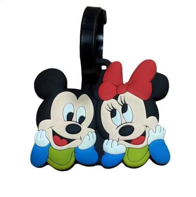 China Etiqueta suave del equipaje de /Hotel de la etiqueta del equipaje del PVC de la forma animal de encargo de alta calidad/etiqueta del estuche de viaje en venta