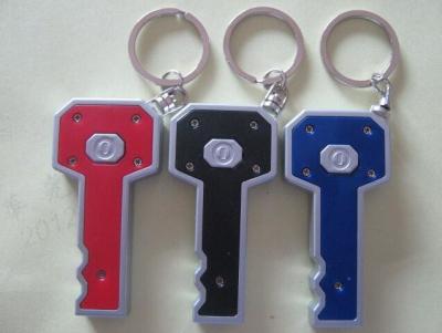 China La forma dominante plástica de encargo llevó el llavero/el llavero llevado los 8*3.5CM de la linterna de la antorcha para el regalo de los estudiantes de la escuela en venta