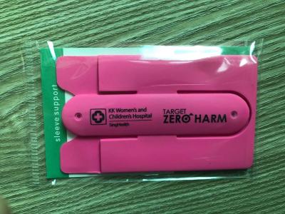 China KK Women's And Children Hospital Custom 3M Sticker Silicone Card Pouch Phone Stand With Logo Printed, For Sale Gift for sale