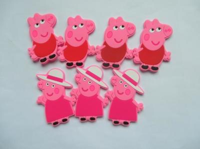 China PVC de goma en color rosado, PVC suave del imán del refrigerador de la historieta 3d de la forma divertida del cerdo del mejor imán turístico del refrigerador en venta
