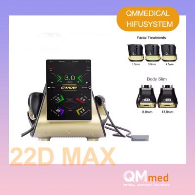 China 2025 Anti-Aging Hifu Portable 2 in 1 Wrinkle Removal 2024 Best Hifu Beauty Machine 22D Max Hifu 22D Hifu Machine 22D for sale
