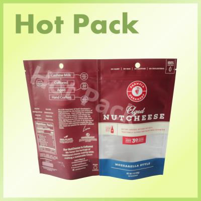 China Kraft levanta-se o saco Ziplock do empacotamento de alimento dos malotes para o queijo da porca à venda