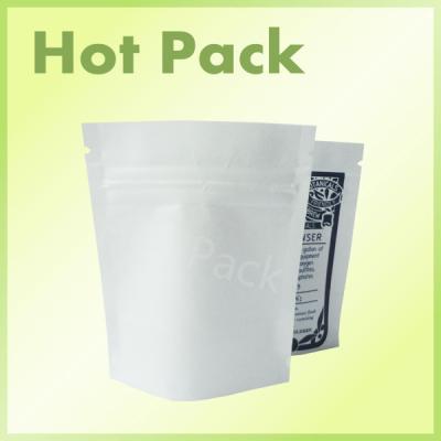 Cina La carta kraft Bianca della saldatura a caldo Doypack sta sul sacchetto con la chiusura lampo in vendita