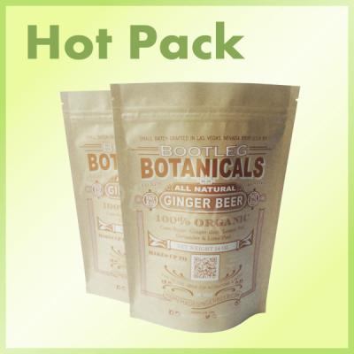 China Ziplock por atacado diretos da fábrica do OEM levantam-se o saco de papel de Kraft à venda