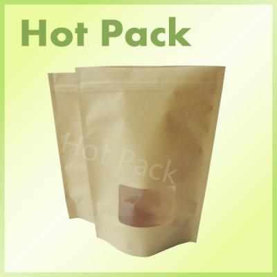Cina Borsa d'imballaggio del caffè della carta kraft di Brown, Borse biodegradabili di imballaggio per alimenti in vendita