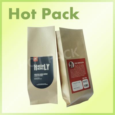 Cina L'abitudine ha stampato la saldatura a caldo Gusseted della barriera dell'umidità delle borse di caffè del lato della carta kraft in vendita