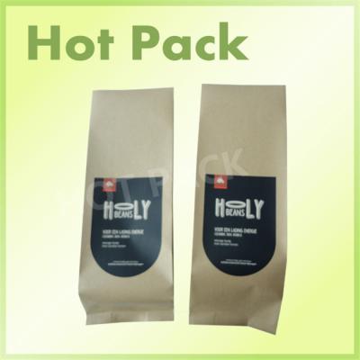 Cina Borse di caffè d'imballaggio Gusseted del lato della carta kraft Con una valvola di degassamento di modo in vendita