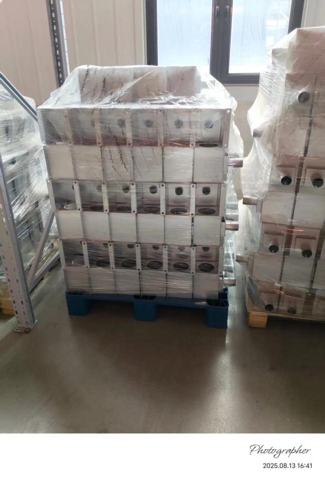 Packaged equipment ready for shipment