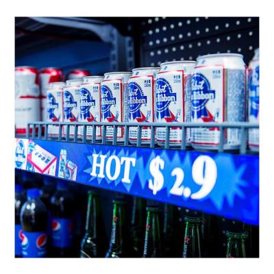 China uhled Shelf Led Screen Stretch for Retail Bar Price Tag Smart Edge Talker LED Display for sale