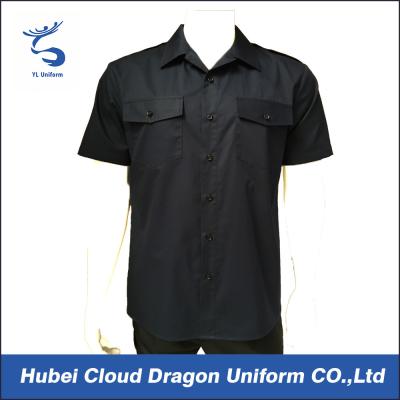 China T-shirts van de de zomer de Koele Zwarte Veiligheidsagent voor FabrieksBeambte Te koop