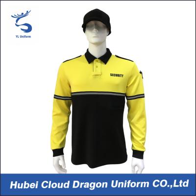 Cina magliette respirabili della guardia giurata di colore della miscela di polo della polizia 100%polyester in vendita