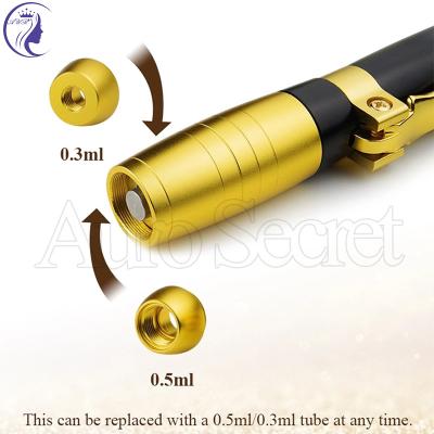 중국 최고의 가격 한국 프로페셔널 골드 블랙 0.3ml&0.5ml 히알루론산 더말 필러 앰플 판매용
