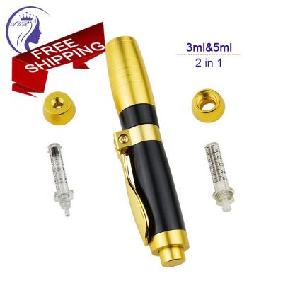 중국 최고의 가격 한국 프로페셔널 골드 블랙 0.3ml&0.5ml 히알루론산 더말 필러 앰플 판매용