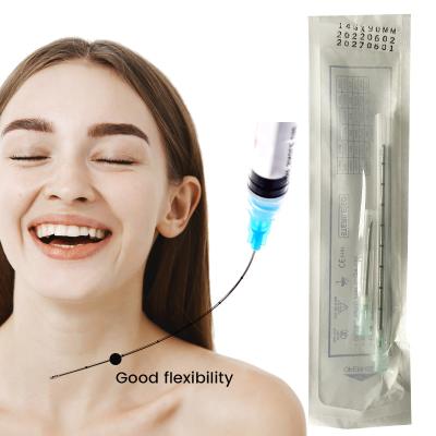 Κίνα microcannula μίας χρήσης 22G 50mm αμβλιά βελόνα καννουλών μικροϋπολογιστών ακρών εγχύσεων καννουλών ακρών για τα υλικά πληρώσεως προς πώληση