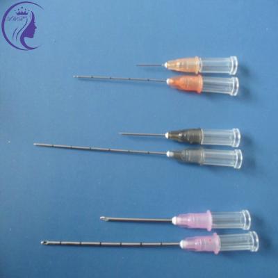 Κίνα Αμβλιά κάννουλα βελόνων 25G 27G καννουλών ακρών μικροϋπολογιστών για τη hyaluronic όξινη δερμική έγχυση υλικών πληρώσεως προς πώληση