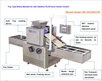 China Máquina multifuncional Tray Rotary Moulder da fabricação de biscoitos das cookies 100kgs/H à venda