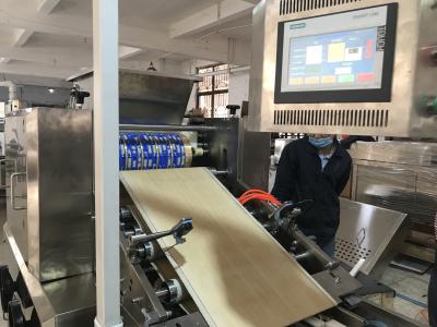 China Siemens PLC-Fingerspitzentablett-kleine automatische Keks-Verpackungsmaschine zu verkaufen