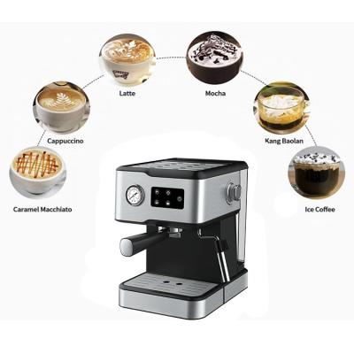 China Pressão da bomba da barra da máquina 1.6L SS 15 do café do café do controle de tecla CM-1688 à venda