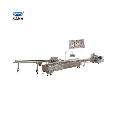 China máquina poner crema automática del bocadillo de la galleta de la máquina de la preparación de galletas del bocadillo del chocolate en venta