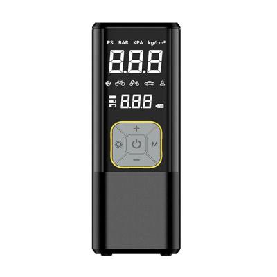 Chine YANTU AM43 noir Mini pompe à air sans fil à haute pression 150PSI Portable numérique automatique électrique pneumatiques de voiture gonfleurs compresseur machine à vendre