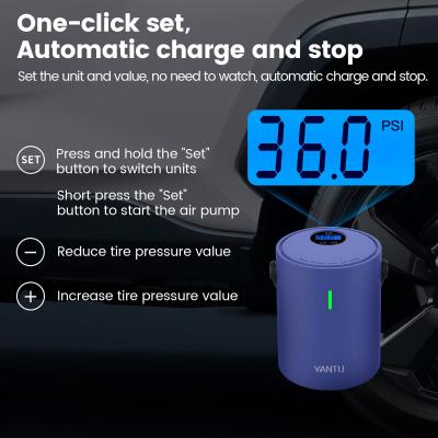 Chine 2022 A05 150PSI pneumatique électrique rechargeable portable gonfleur pour BMW voiture et vélo à vendre