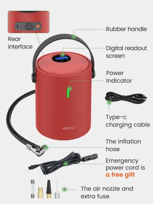 Chine 2022 A05 150PSI pneumatique électrique rechargeable portable gonfleur pour BMW voiture et vélo à vendre