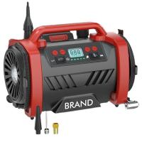 Quality 12V Electric Car Tire Inflator Machine with Double Cylinder and AC DC Battery Options for sale