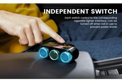 MAX 120W YANTU B39-C 12v Car Charger Adapter with Dual USB QC PD and Voltage