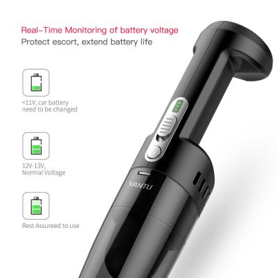 중국 YANTU V01 검은색 고전력 휴대용 무선 120W 무선 휴대용 자동차 진공청소기 판매용