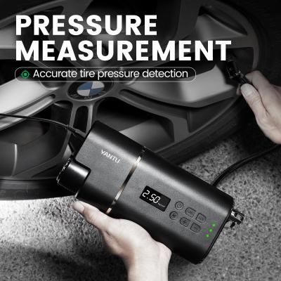 Chine Pression maximale 101-150Psi 12v Mini pneu de voiture pompe à air électrique portable avec écran LCD à vendre