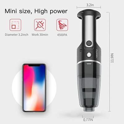 중국 12V 휴대용 습하고 건조한 자동차 먼지 진공 청소기 250ml 먼지 컵 부피 판매용