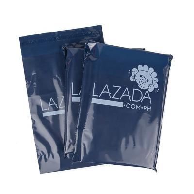 China Poly Mailer Shipping Bag Custom Printed LAZADA with clear Pocket for sale